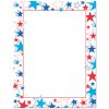 Red, White & Blue Stars Patriotic Border Paper | Your Paper Stop